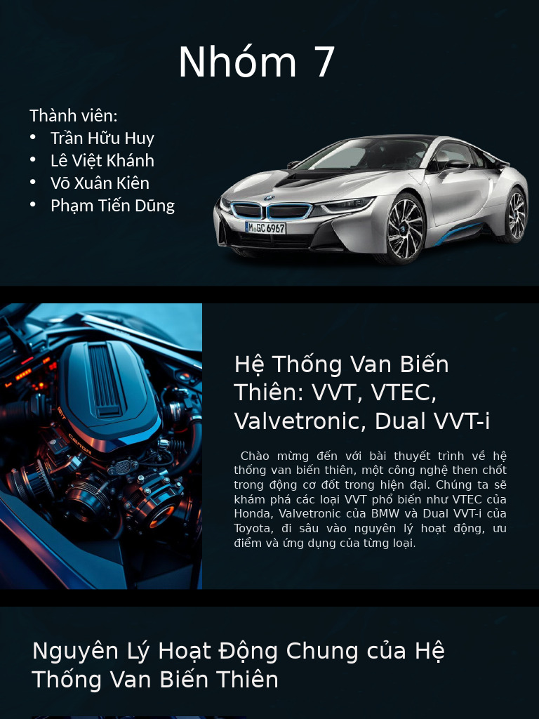 He Thong Van Bien Thien VVT VTEC Valvetronic Dual VVT I | PDF
