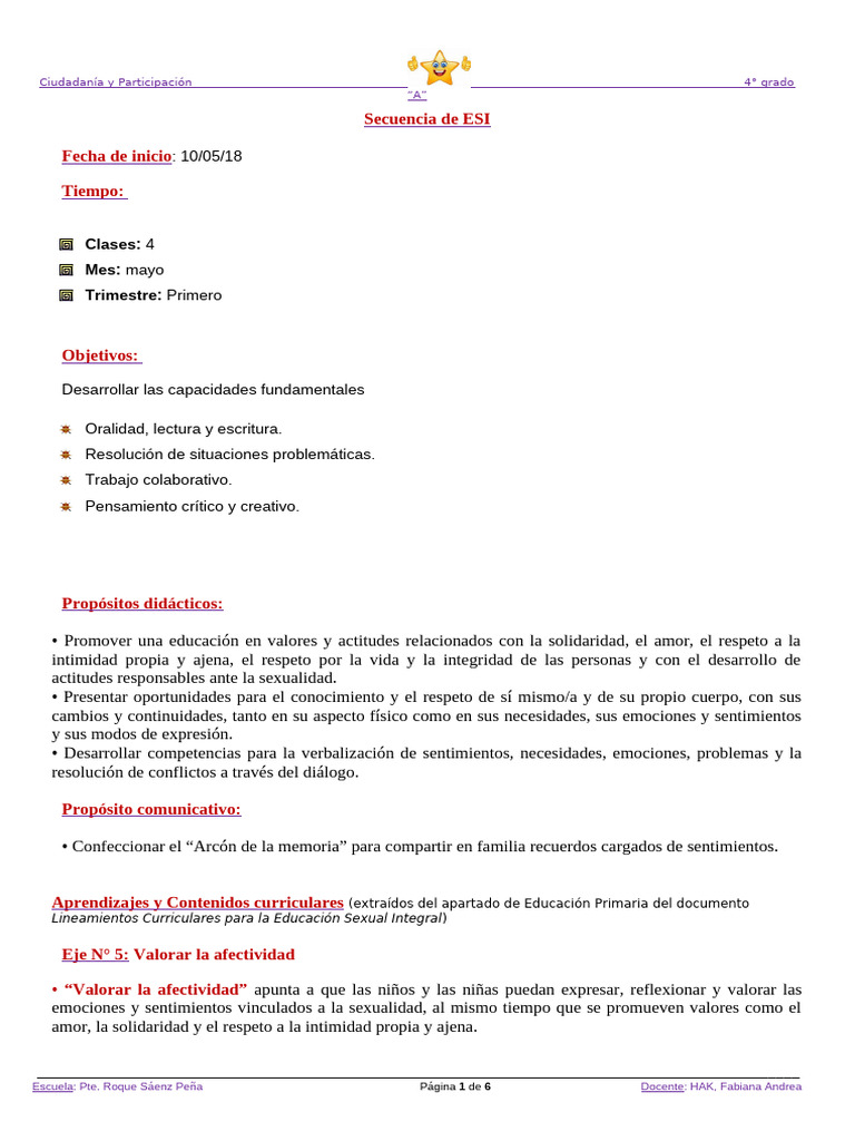 Secuencia de ESI | PDF | Amor | Ira