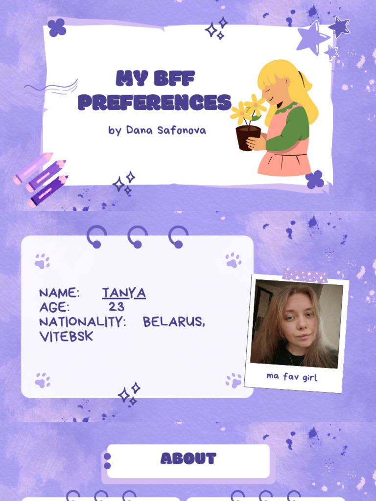 My BFF Preferences | PDF