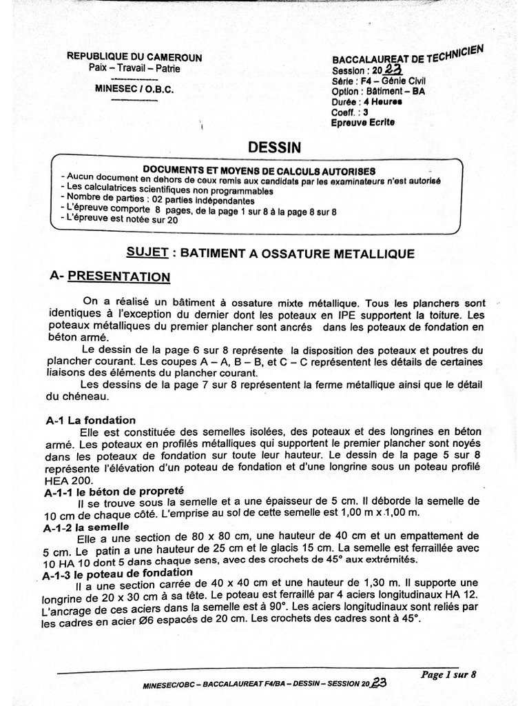Dessin Bac 2023 | PDF