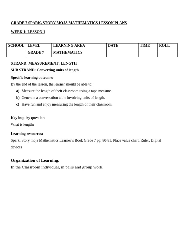0721634274.TERM 2.Gr 7 Mathematics Lesson Plans Term 2 | PDF | Learning | Circle
