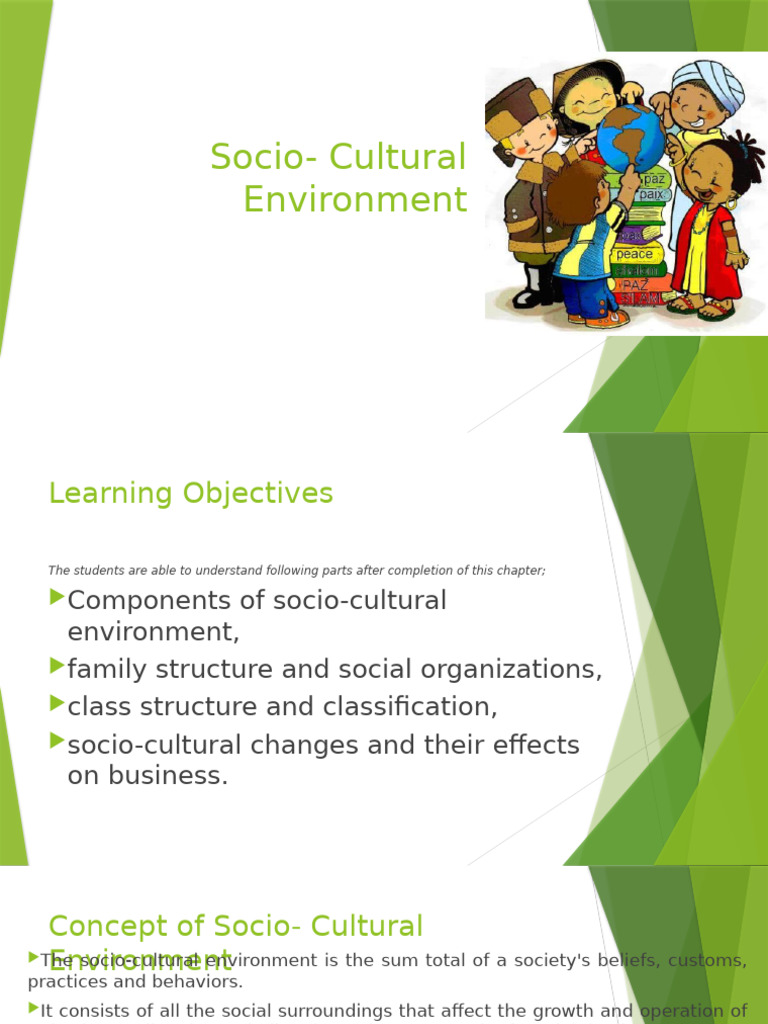 Understanding Socio-Cultural Environment | PDF | Attitude (Psychology ...