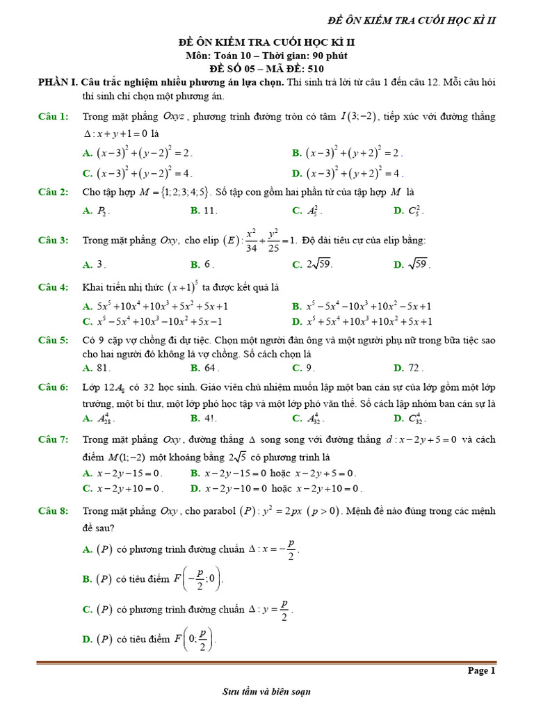 10-De-On-Tap-Kiem-Tra-Cuoi-Hoc-Ki-2-Toan-10-Ctst-Cau-Truc-Moi-3-2-2-3 (1) - 49-52 | PDF