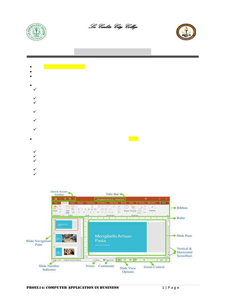 ProEl14 - Module 6 MS PowerPoint 2013 | PDF | Microsoft Power Point ...