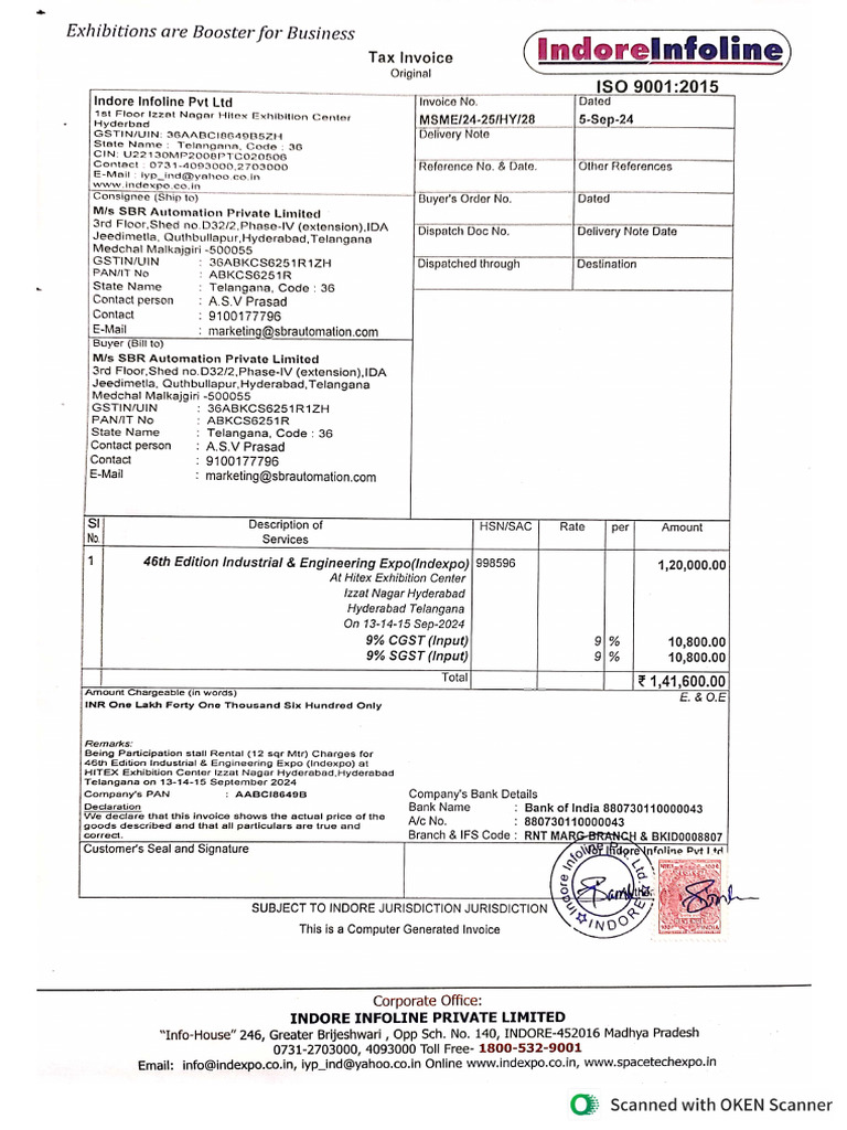Invoice SBR | PDF