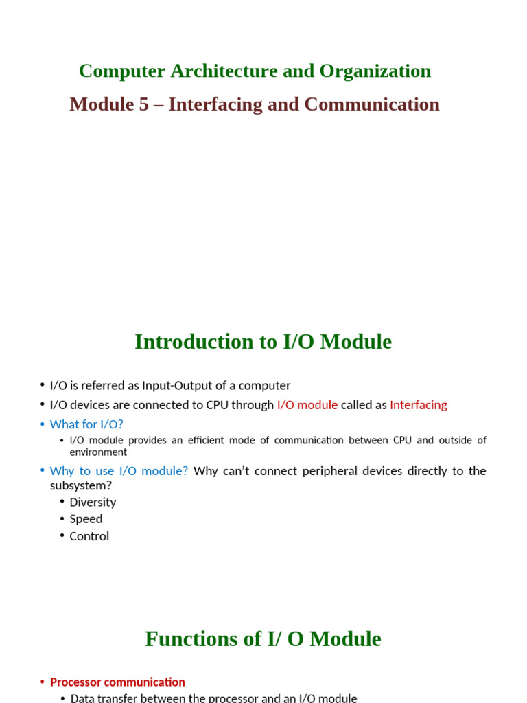 9-Input Output Fundamentals - Handshaking, Buffering,-11!03!2025 | PDF | Input/Output | Central ...
