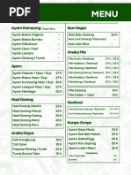 Restoran Mahbub Food Menu | PDF | Foods | Cuisine