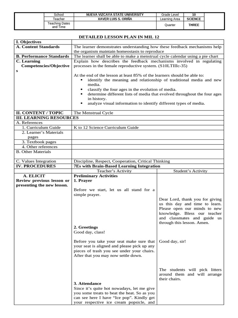 DLP-MIL-12 (3) | PDF | Information Age | Curriculum