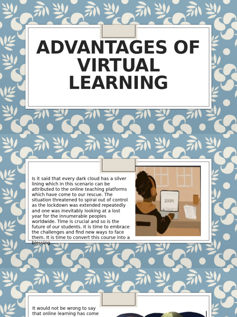 Advantages of Virtual Learning | PDF