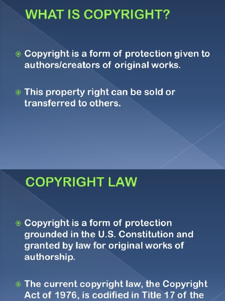 Copyright | PDF