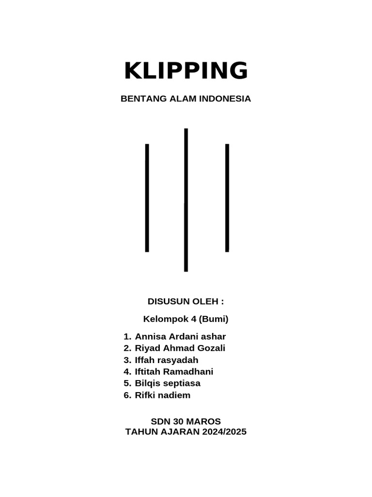 Klipping Bentang Alam Indonesia | PDF