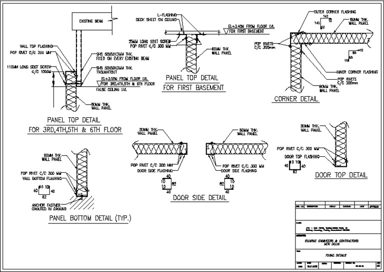 Puff Wall Fixing Details | PDF