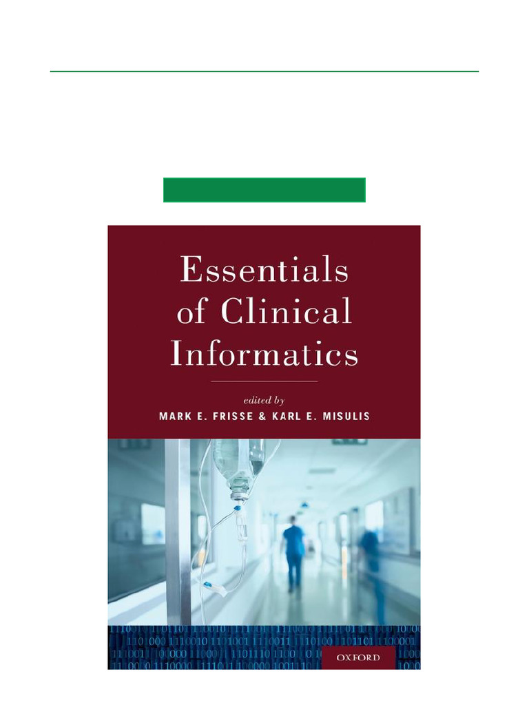 Essentials of Clinical Informatics - 1st Edition Enhanced Ebook ...