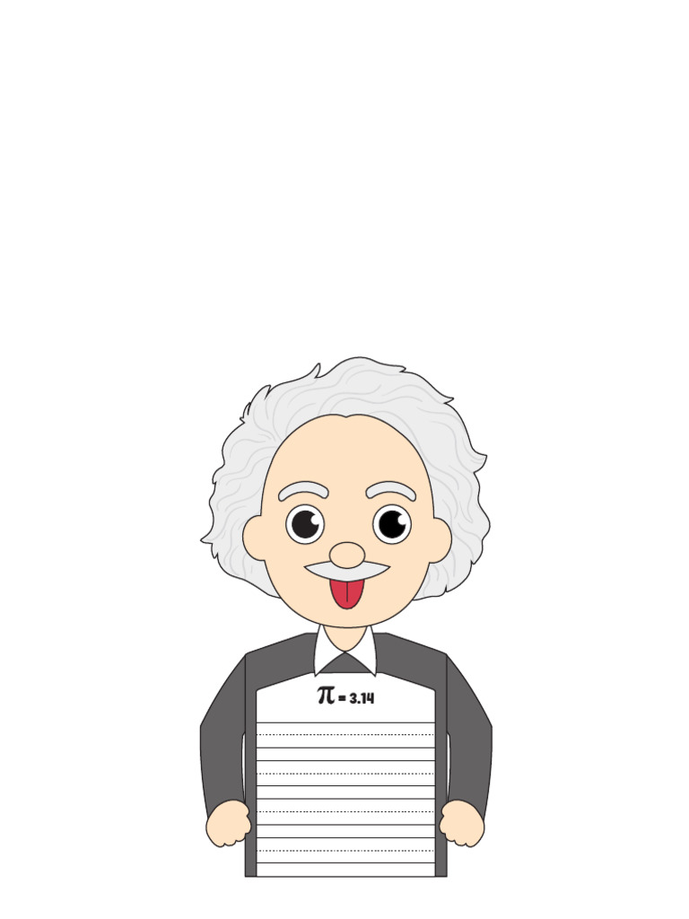 Pi Day Albert Einstein Craft | PDF