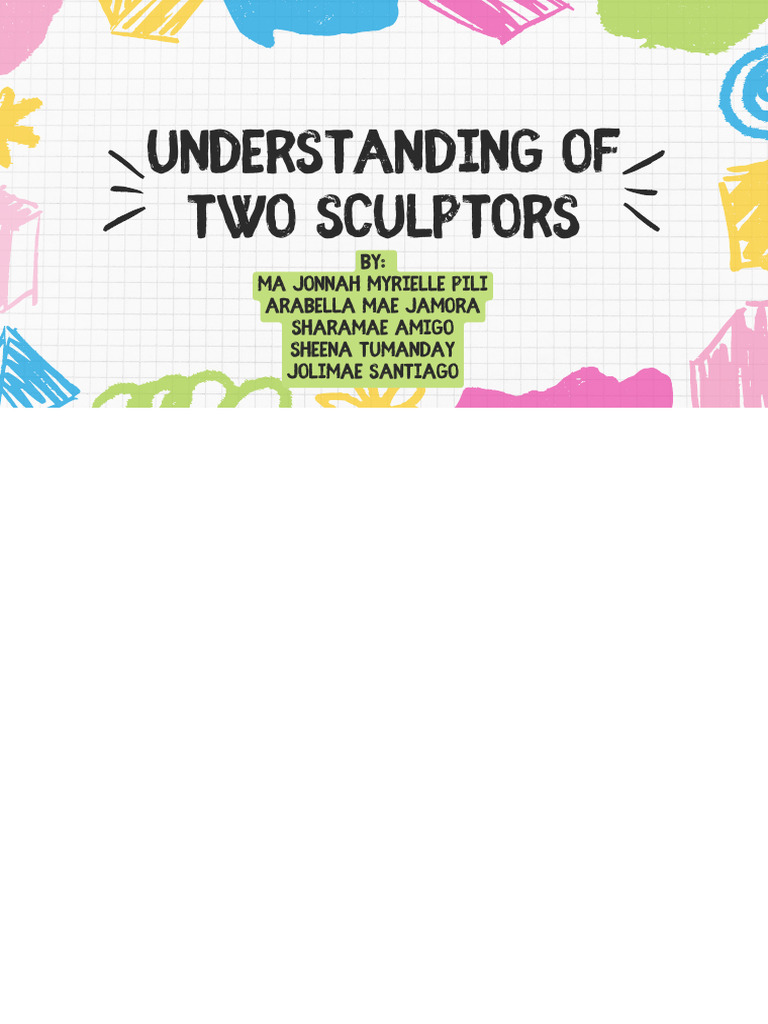 Understanding of Two Sculptors | PDF