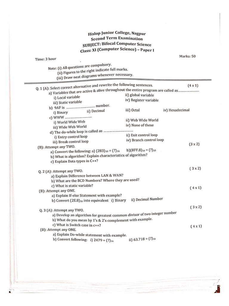 Second Term Cs1 | PDF