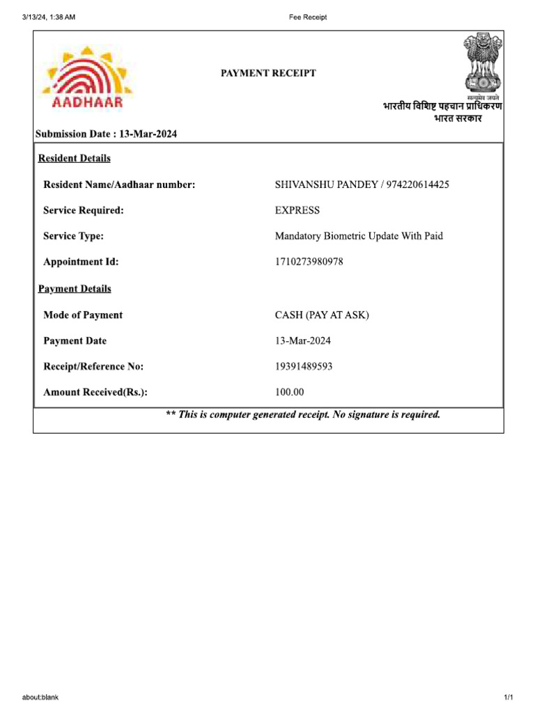 Payment | PDF