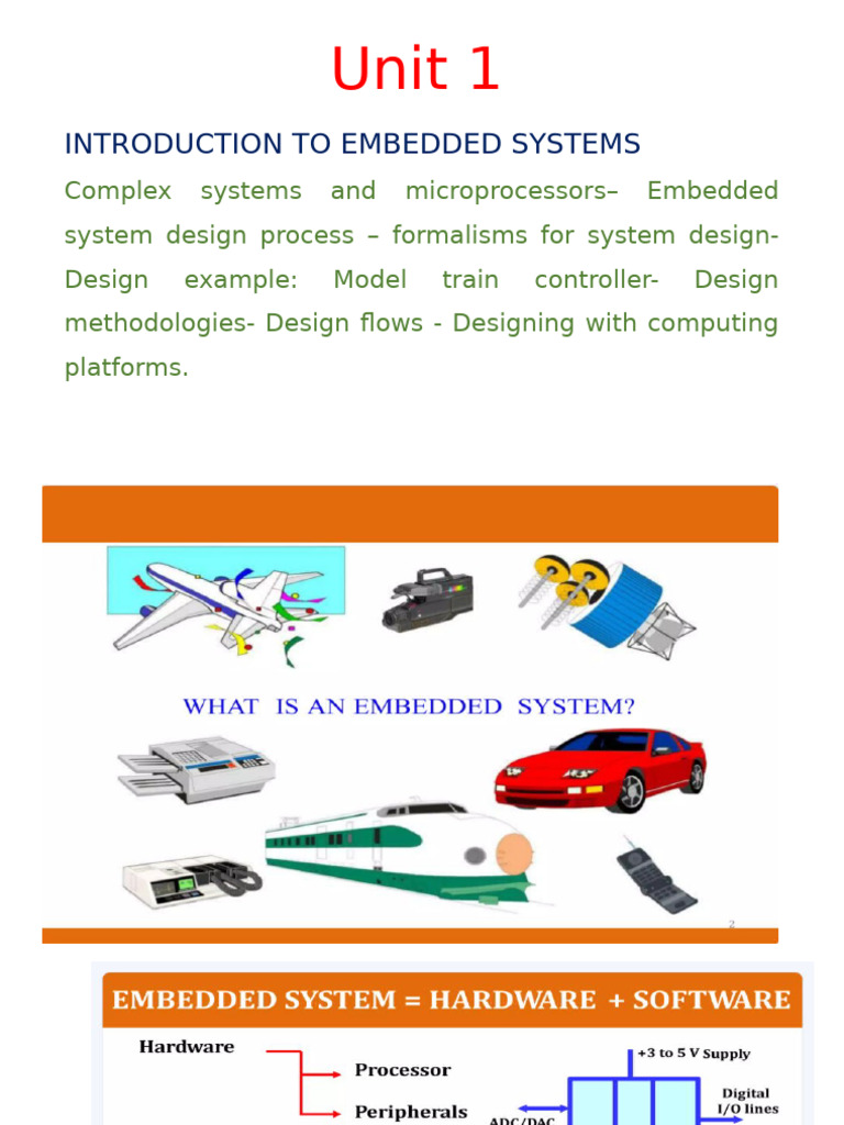 Embedded Unit 1 | PDF