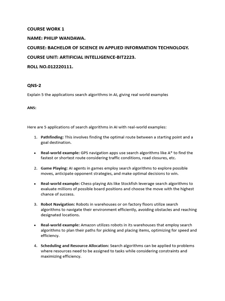 Artificial Intelligence-Qns-2 | PDF