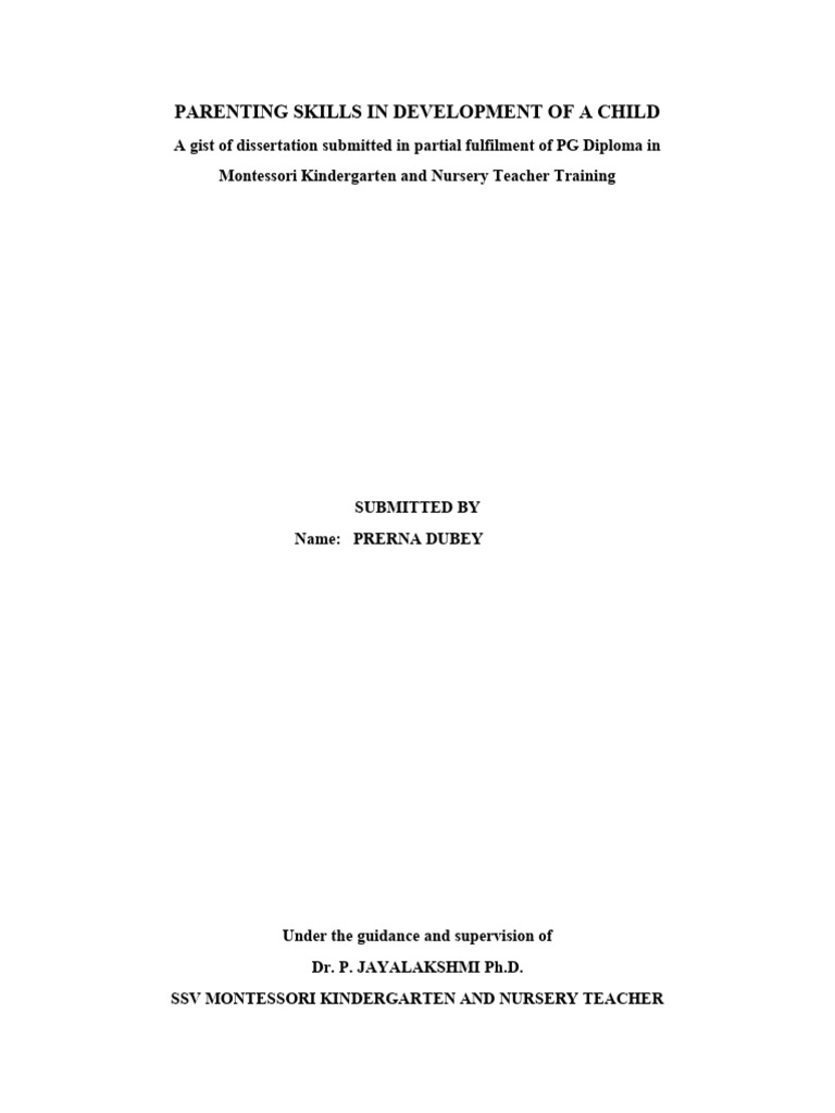 Final Thesis Case Studies Compressed | PDF | Parenting | Child Development