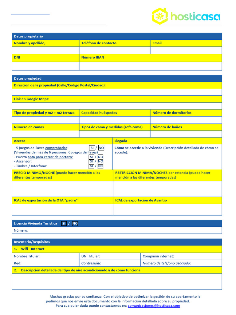 Ficha Cuestionario Recep. Propiedad | PDF | Inicio | Implementos nacionales