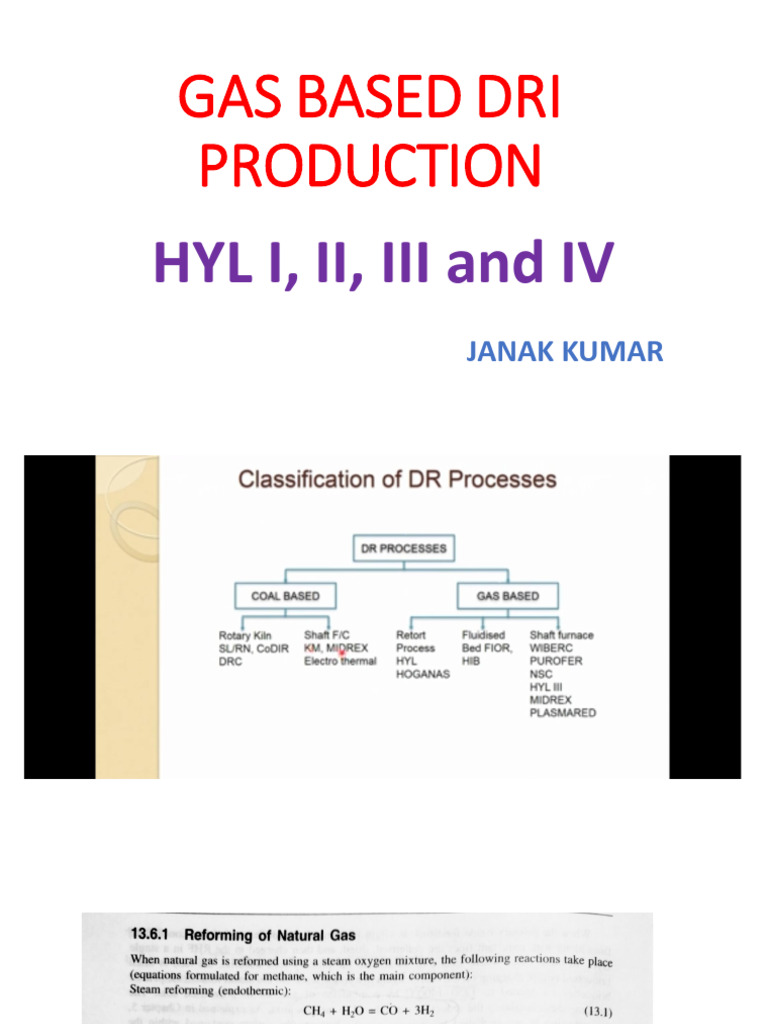 HYL PROCESS (Gas Based DRI) | PDF | Redox | Iron