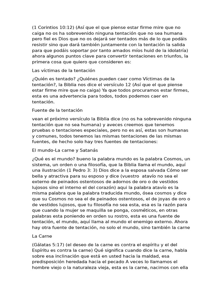 Pre Dica | PDF | Alma | Tentación