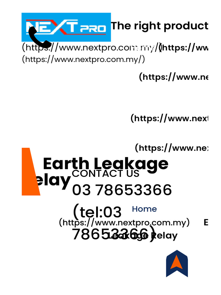 Earth Leakage Relay NP 804 | PDF