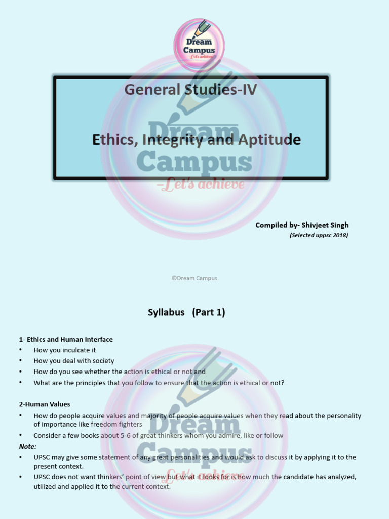 Ethics Complete English | PDF | Attitude (Psychology) | Integrity