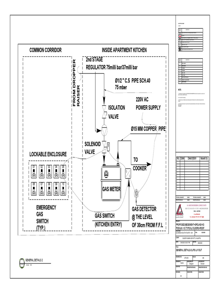 Lpg-003-General Details-2-Lpg Layout | PDF | Valve | Tools