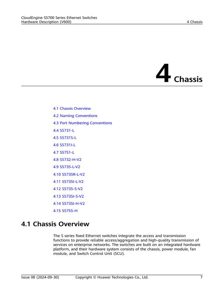 S5700 Series Ethernet Switch Chassis Guide | PDF | Network Switch ...