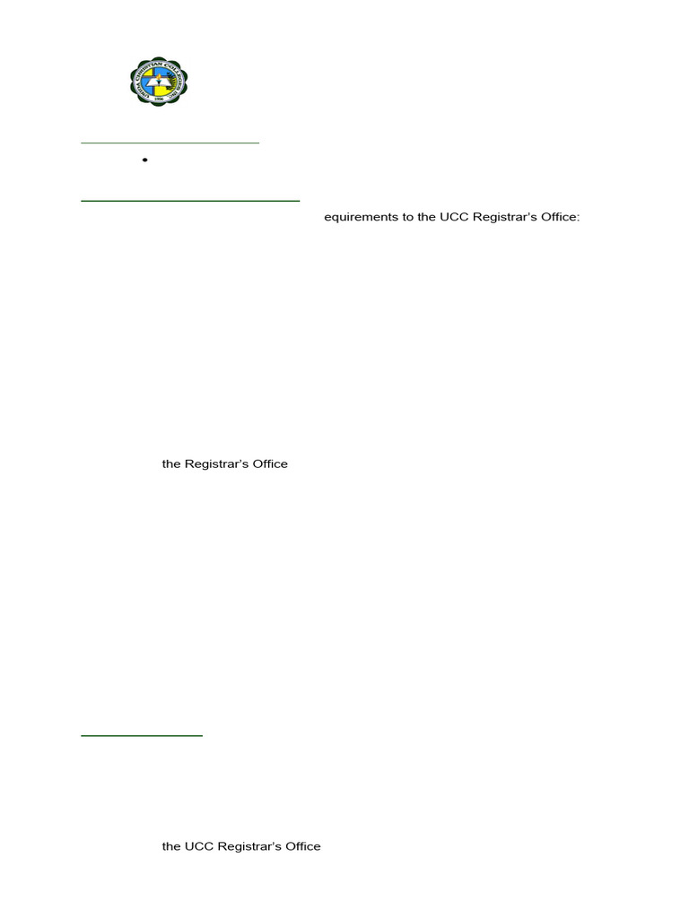 UCC-ENROLLMENT-PROCEDURE-2021- | PDF | Birth Certificate