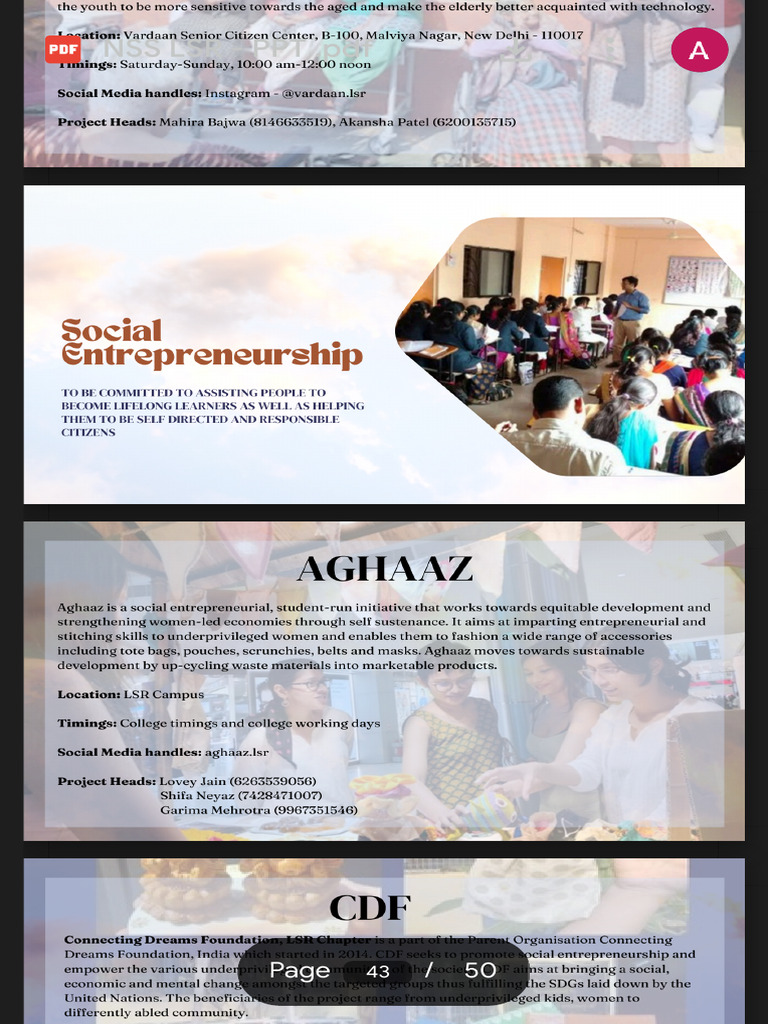 NSS LSR - PPT .PDF - Google Drive | PDF