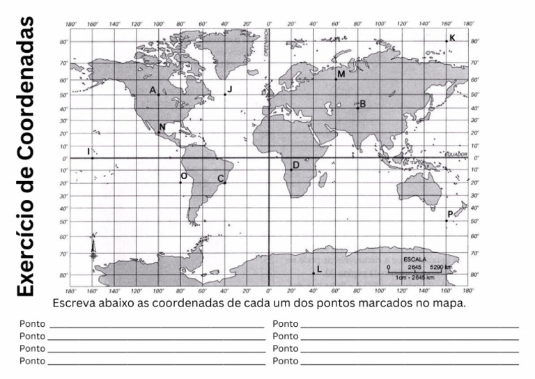 Exercícios de Coordenadas-2 | PDF