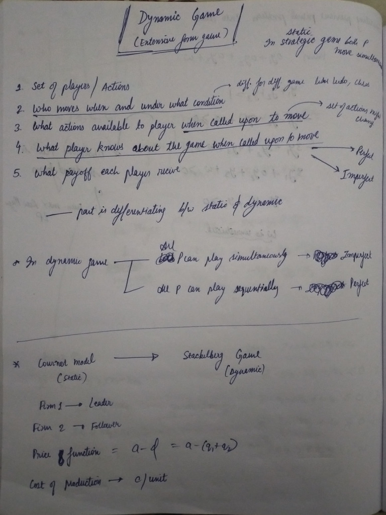 Dynamic Game | PDF