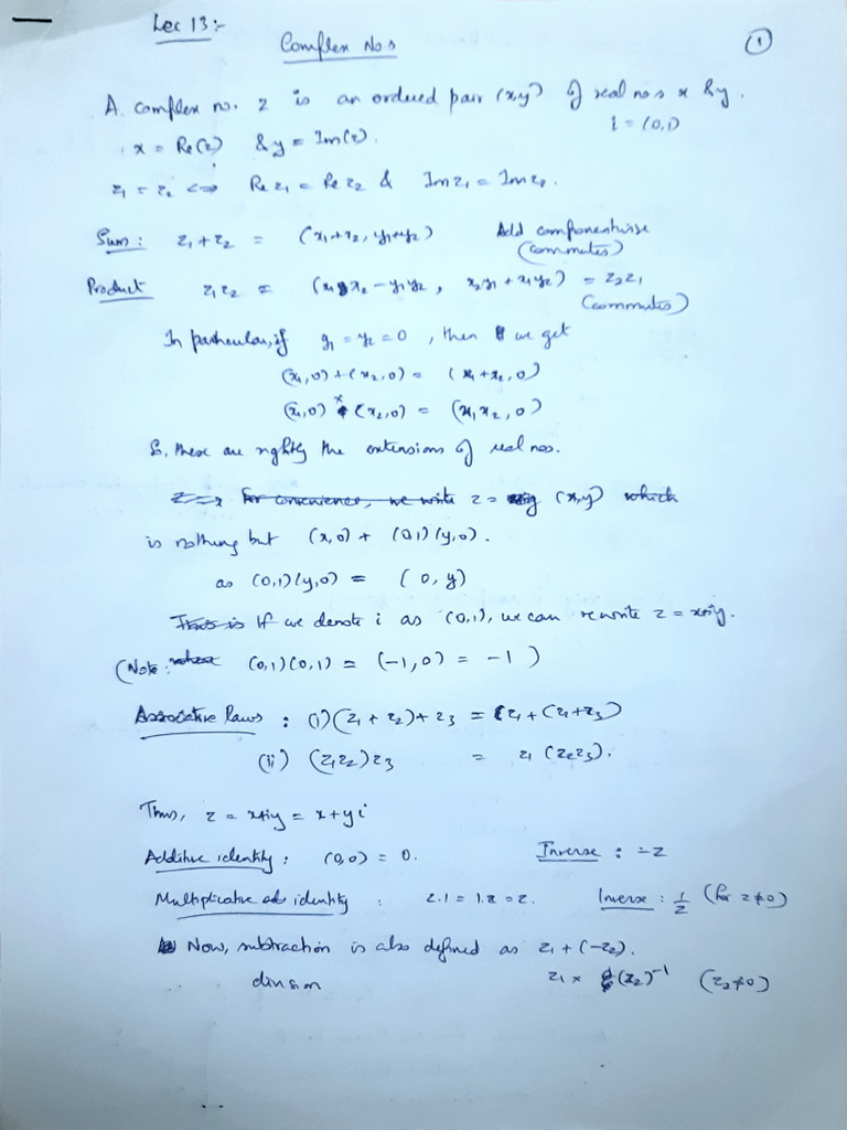 Complex Variables - Lec13-22 | PDF