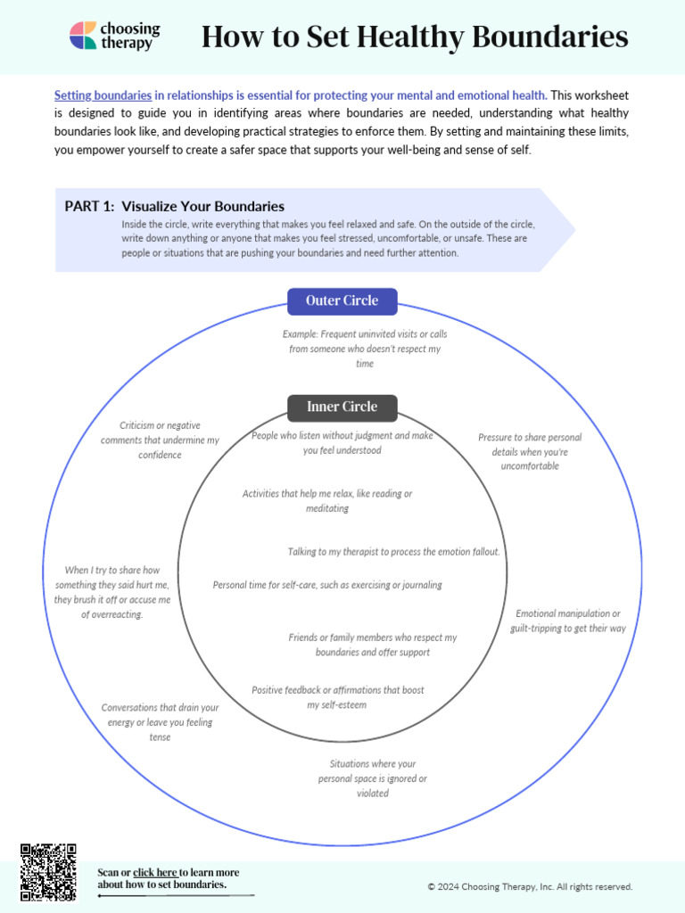 How To Set Boundaries Unhealthy Relationships Workbook | PDF | Mental ...