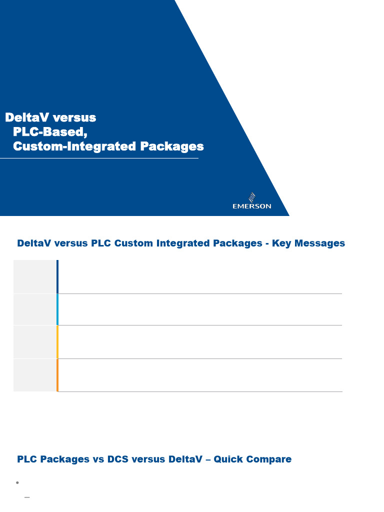 DeltaV vs PLC: Cost and Optimization Insights | PDF | Programmable ...
