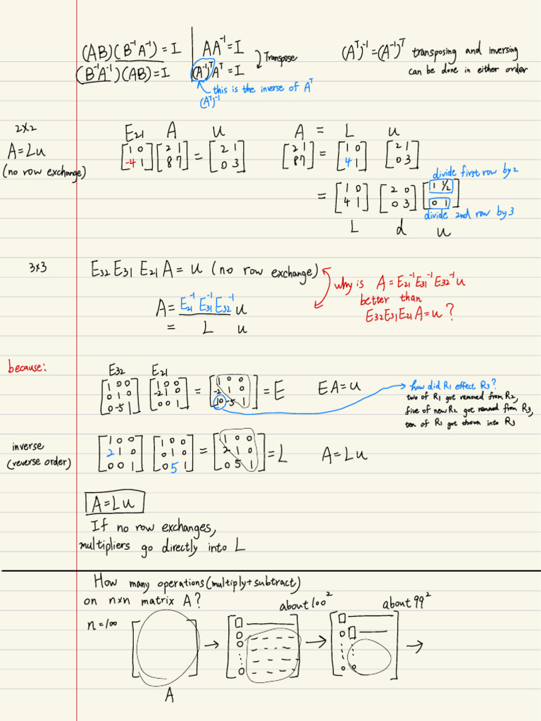 Linear Algebra Lecture 4 Pdf Mathematics Algebra