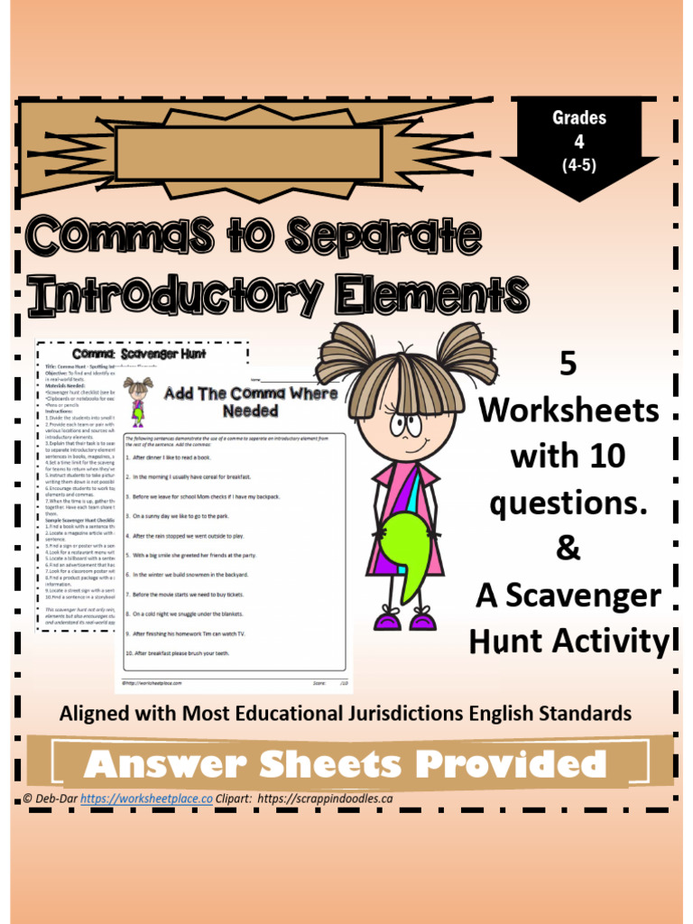 Comma-Worksheets-Introductory-Elements | PDF | Comma