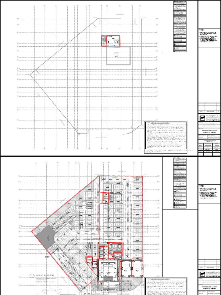 1.boh Area & Lower Roof and Roof Level Mark Up Drawings For Lights | PDF