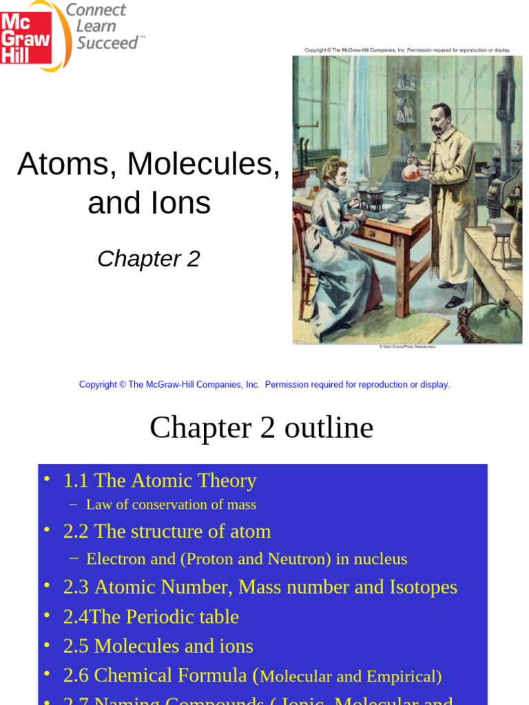 Chapter 2 Atoms Molecules and Ions | PDF | Ion | Atoms
