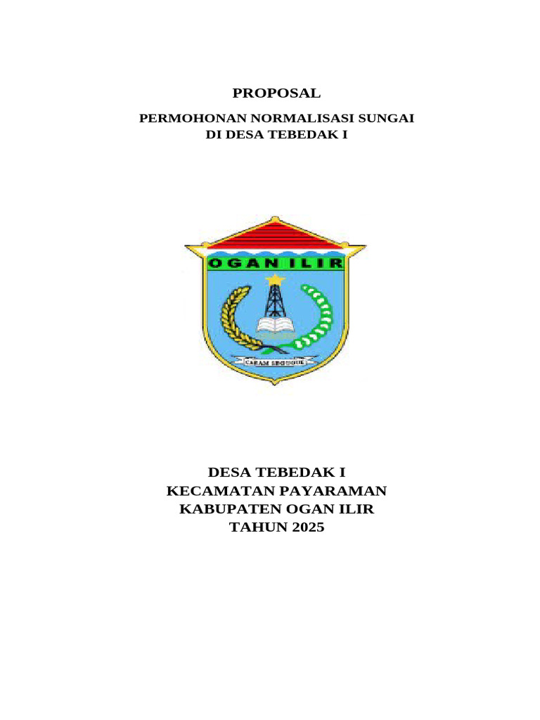 PROPOSAL Normalisasi Sungai | PDF