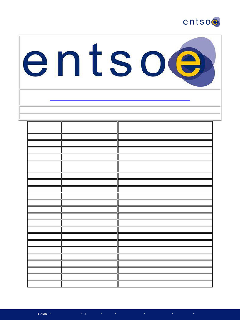 Entso e Code List v36r0 | PDF | Electric Power Transmission ...
