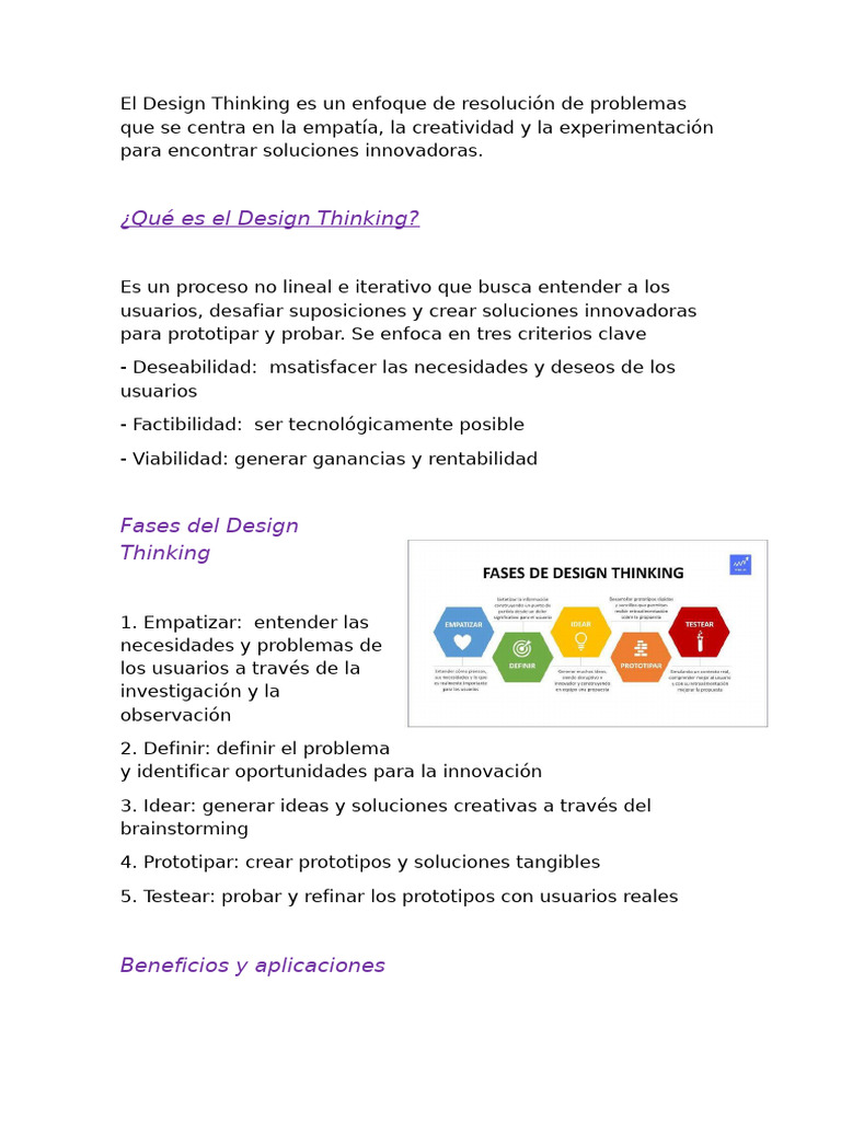 Desing Thinking Ept | PDF | El pensamiento de diseño | Diseño