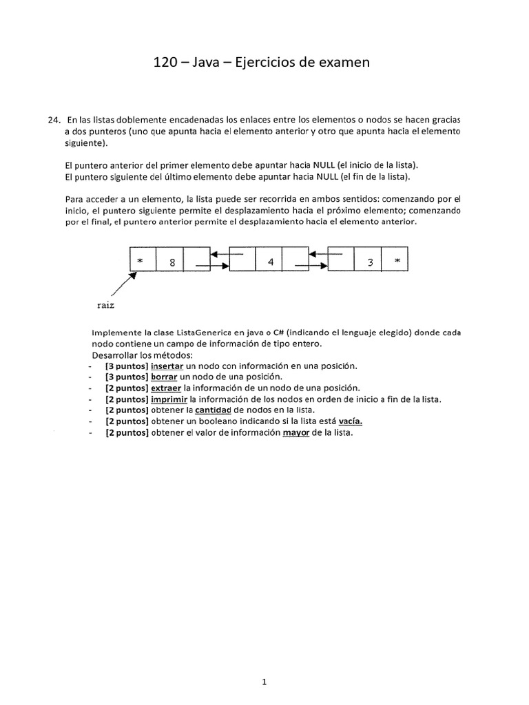 120 - Java - Ejercicios de Examen | PDF