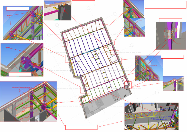 B30 (S09) Steel Structure Clash With Arch | PDF
