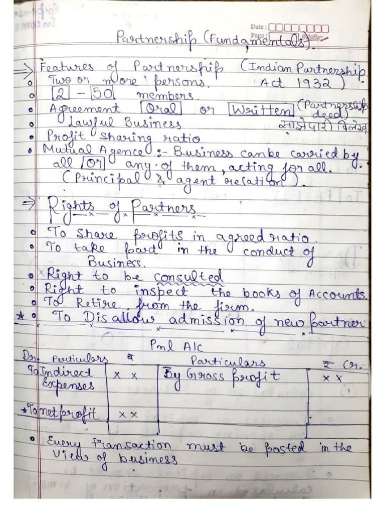 Partnership Fundamental | PDF