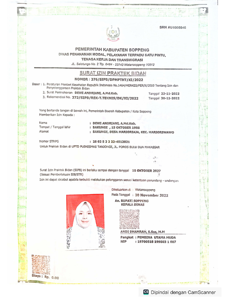 Sipb Dewi Andriani | PDF