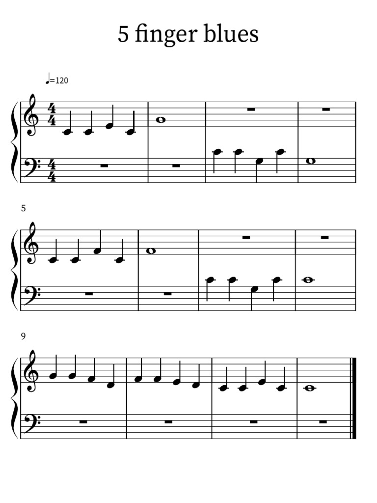 5 Finger Blues | PDF